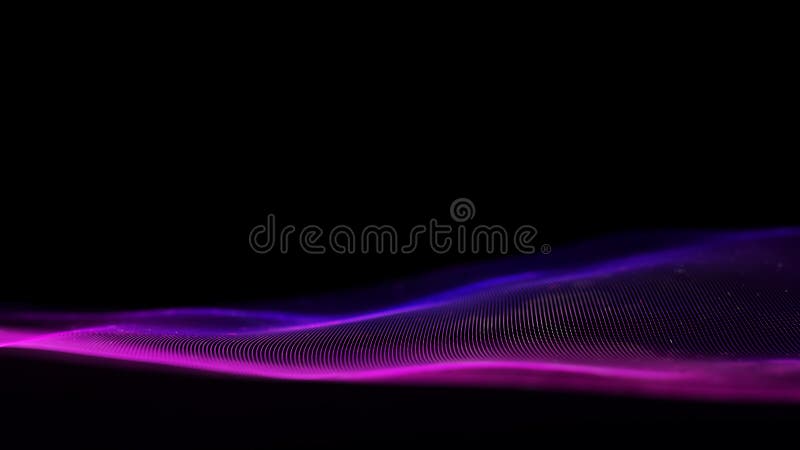 Sound Wave Purple Wave Abstract Technology Background. Purple ...