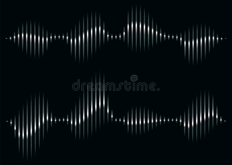 Sound Wave Rhythm. Abstract Music Pulse Background. Frequency Spectrum ...