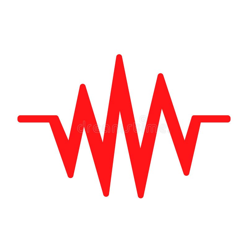 Sound wave sign - vector stock vector. Illustration of club - 133426204