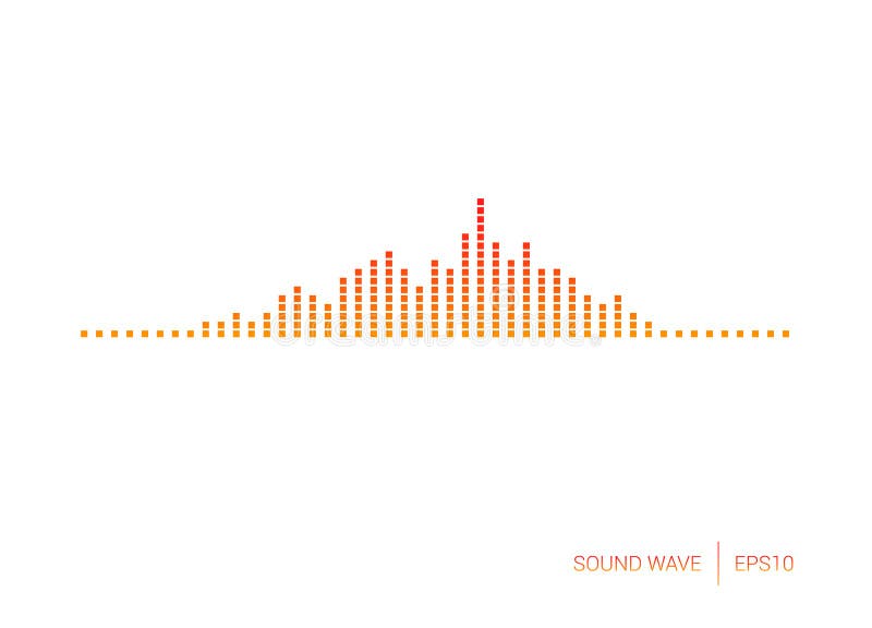Sound Wave Square Audio stock vector. Illustration of waves - 198591403