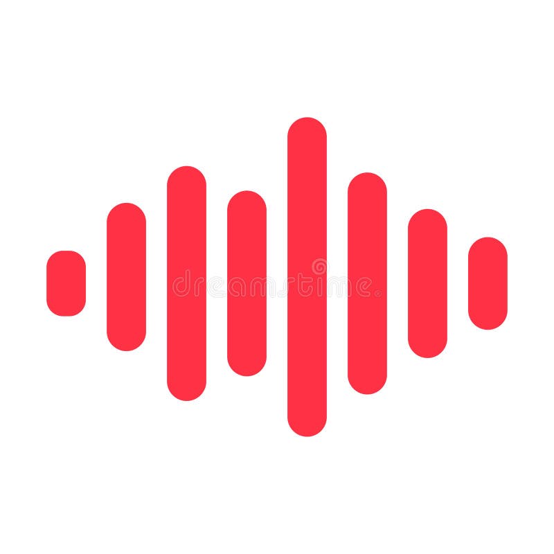 Sound Wave Unique Pulse of Audio Frequencies Stock Vector ...