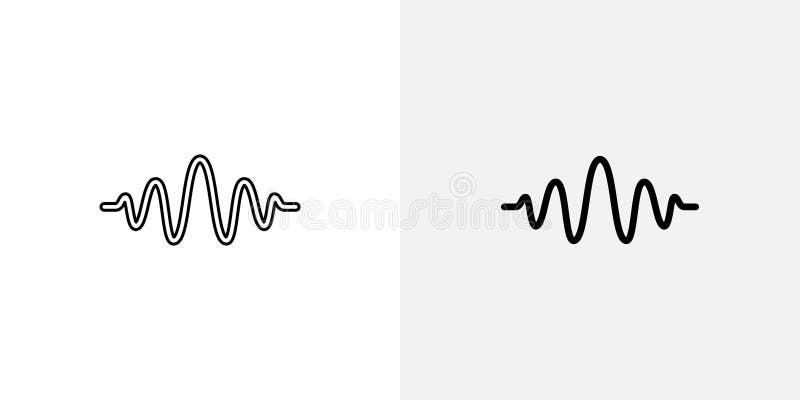 Sound wave vecor icon set stock vector. Illustration of noise - 340377149