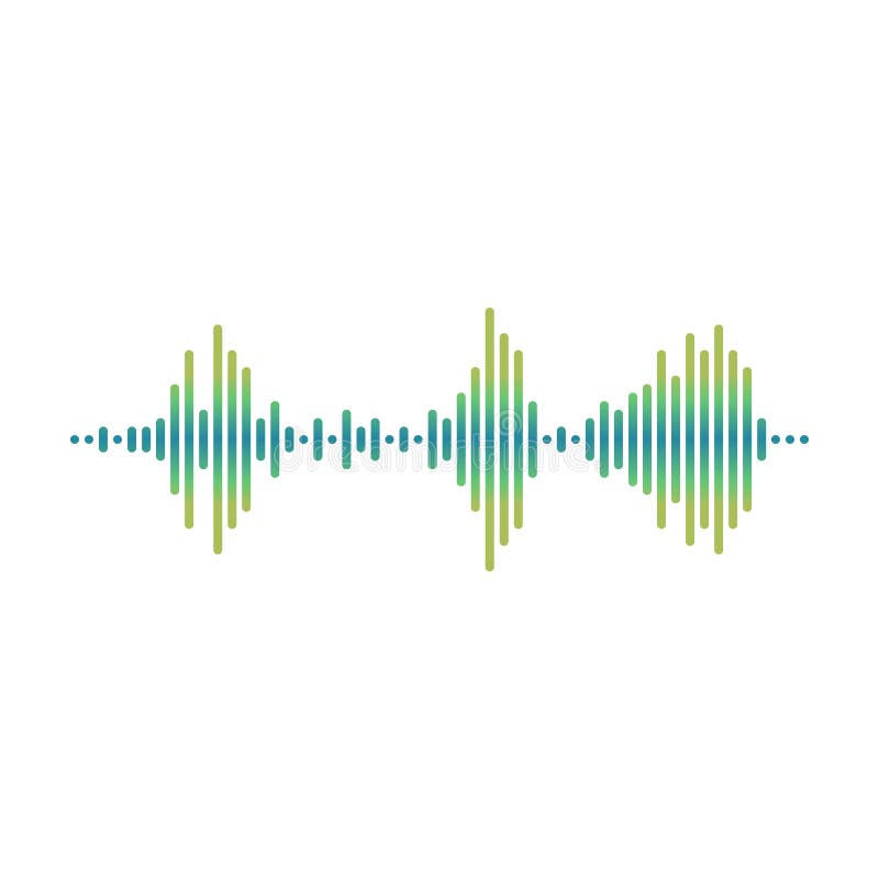 Sound Wave Vector Cartoon Icon. Vector Illustration Sound Wave on White ...