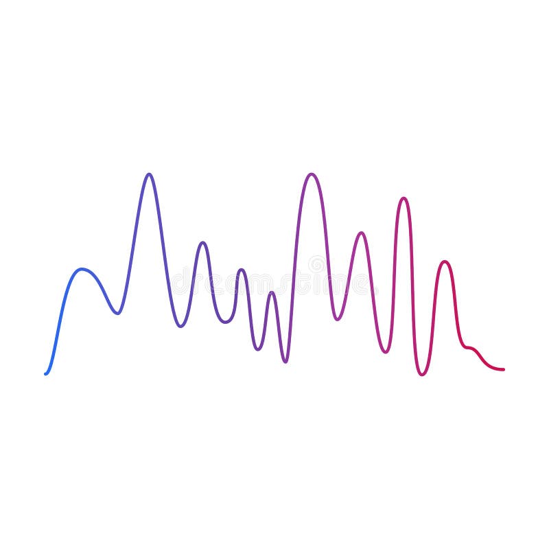 Sound of Wave Vector Icon.Cartoon Vector Icon Isolated on White ...