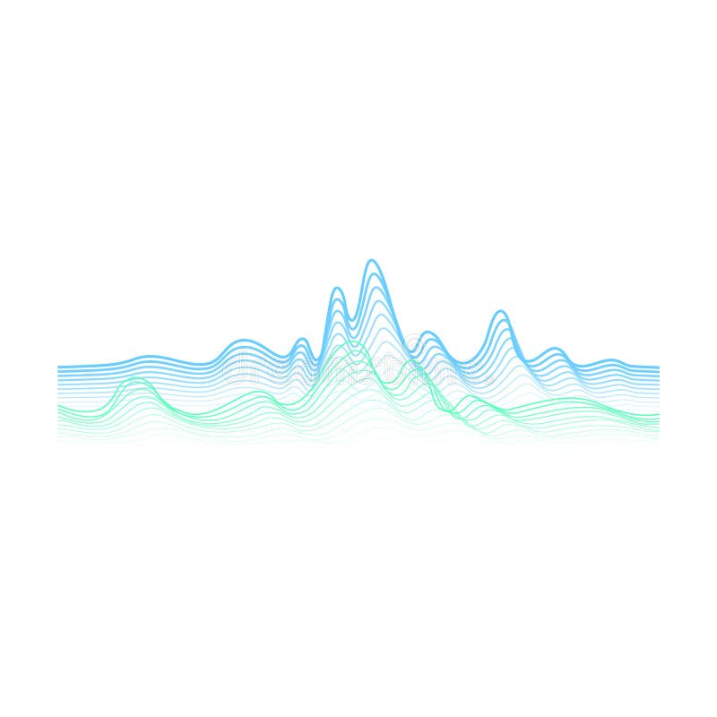 Sound Wave Vector Cartoon Icon. Vector Illustration Sound Wave on White ...