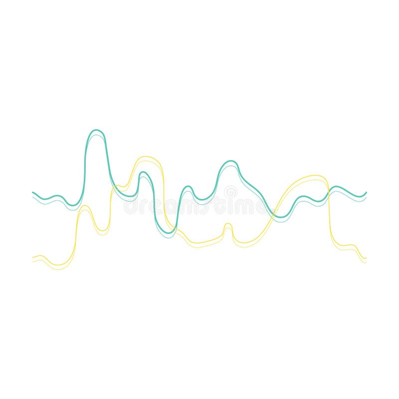 Sound of Wave Vector Icon.Cartoon Vector Icon Isolated on White ...