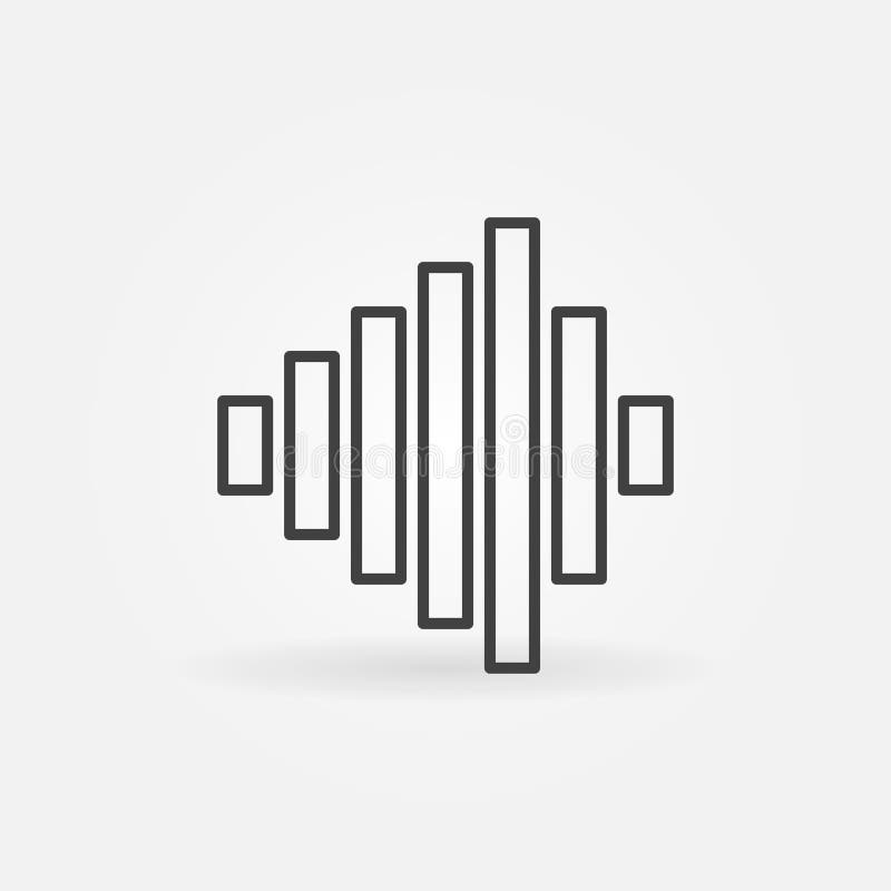 Sound Wave Vector Concept Minimal Outline Icon Stock Vector ...