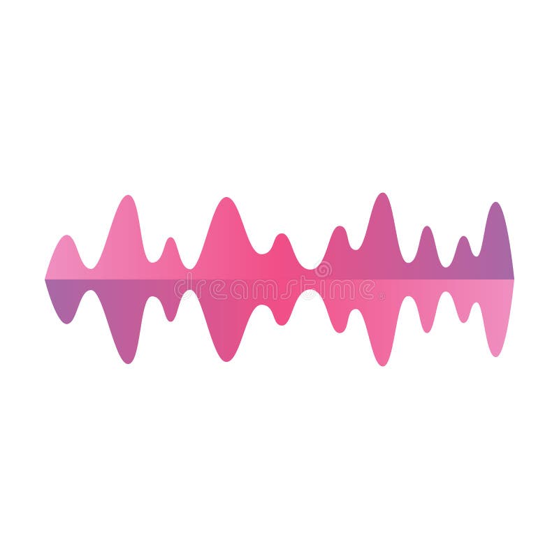 Sound Of Wave Vector Icon.Cartoon Vector Icon Isolated On White ...