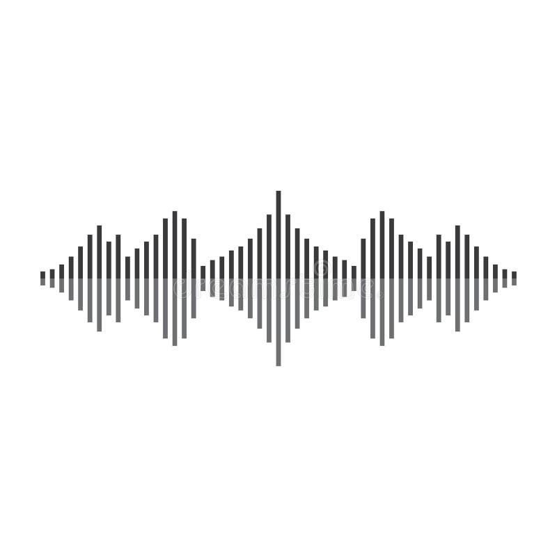 Sound wave vector icon stock vector. Illustration of abstract - 182692186