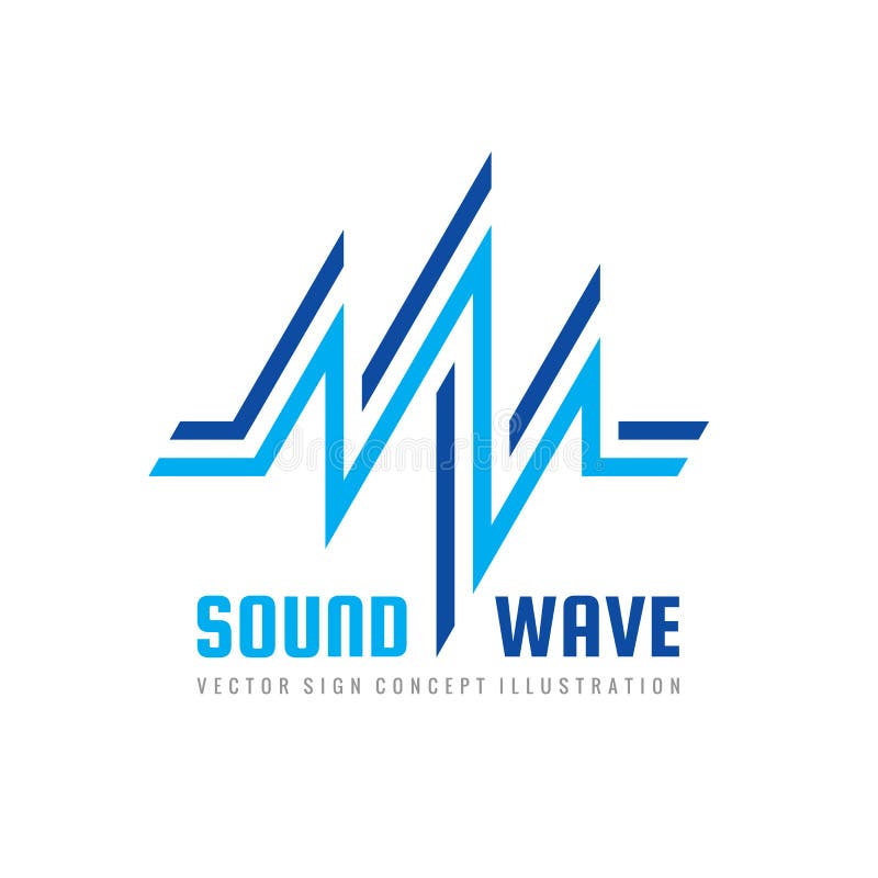 Sound Wave - Vector Logo Template Concept Illustration. Abstract ...