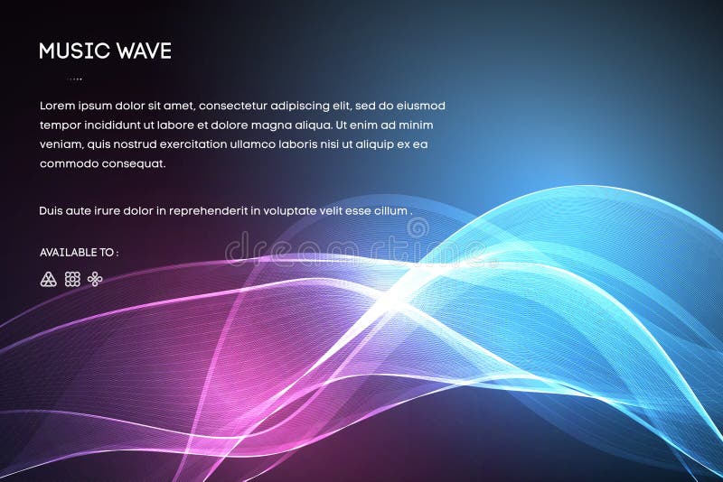 Sound Wave Vector . Vector Music Voice Vibration, Song Waveform Digital ...