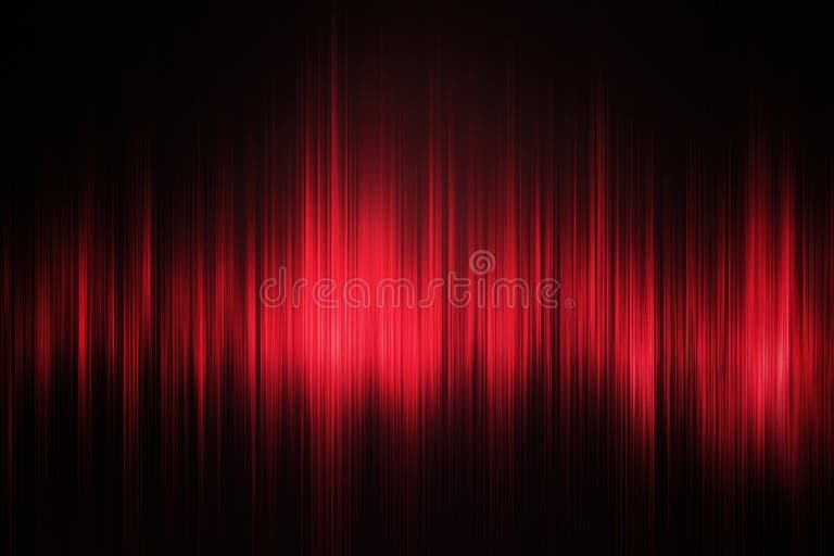 Sound Wave Visualization in Red Tones, Abstract Digital Art Stock Image ...