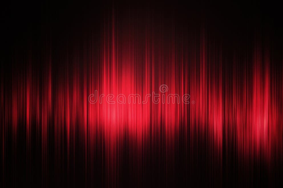 Sound Wave Visualization in Red Tones, Abstract Digital Art Stock Image ...