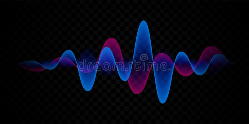 Sound Wave Voice Line or Pulse Abstract Background Stock Vector ...