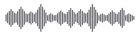 Sound Wave Voice Message Audio Stock Vector - Illustration of soundwave ...