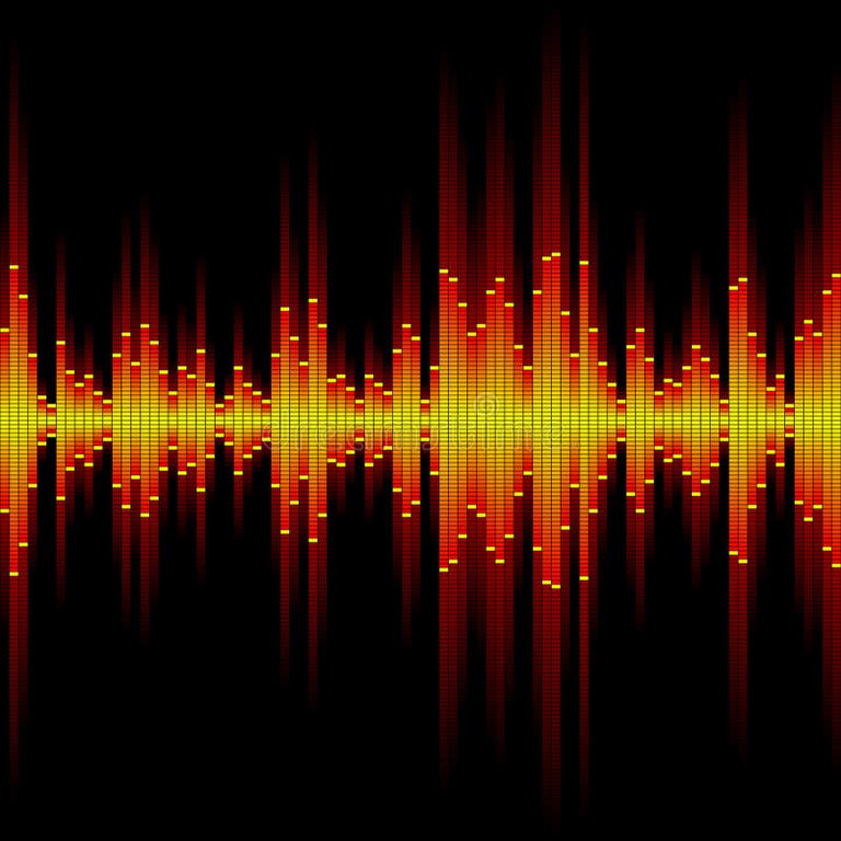 Sound waveform stock vector. Illustration of computer - 13670997