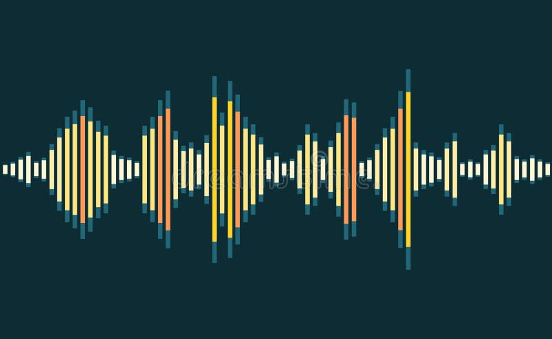 Sound Waveform Equalizer Lines Vector Stock Vector - Illustration of ...