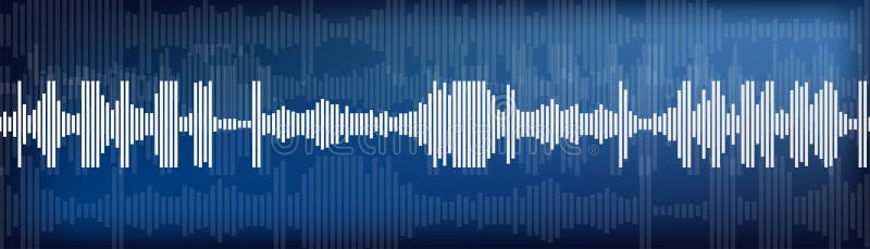 Sound Waveform Pattern, Abstract Music Background. Vector Modern ...