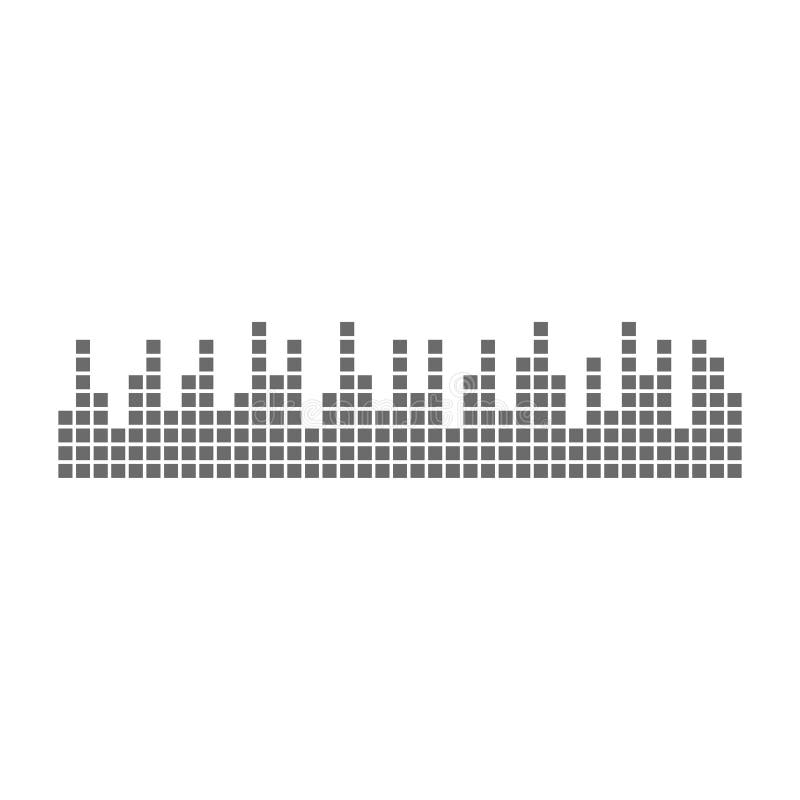Sound waveforms icon pixel stock vector. Illustration of music - 127390484
