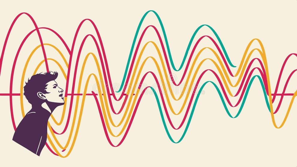 Sound Waves Abstract, Audio and Music Visualization Vector Design ...