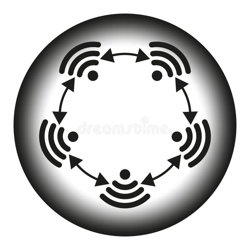 Sound Waves Circle. Audio Symbol Design. Circular Wave Icon. Abstract Sound Vector Stock Vector ...