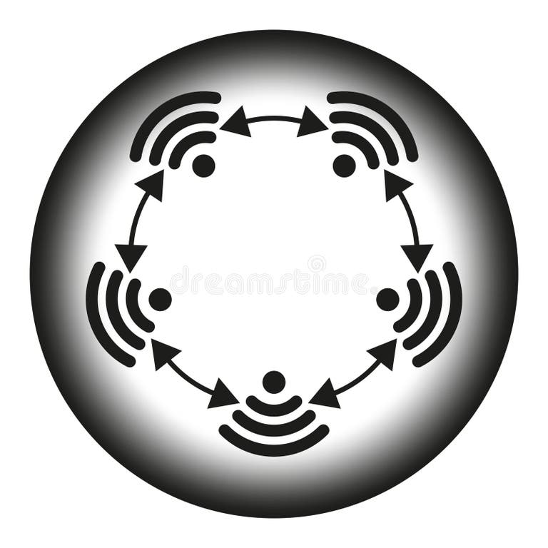 Sound Waves Circle. Audio Symbol Design. Circular Wave Icon. Abstract Sound Vector Stock Vector ...