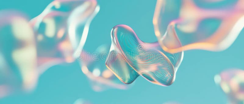 Exploring The Interaction Of Sound Waves With Geometric Shapes In Modern Abstract Design Stock