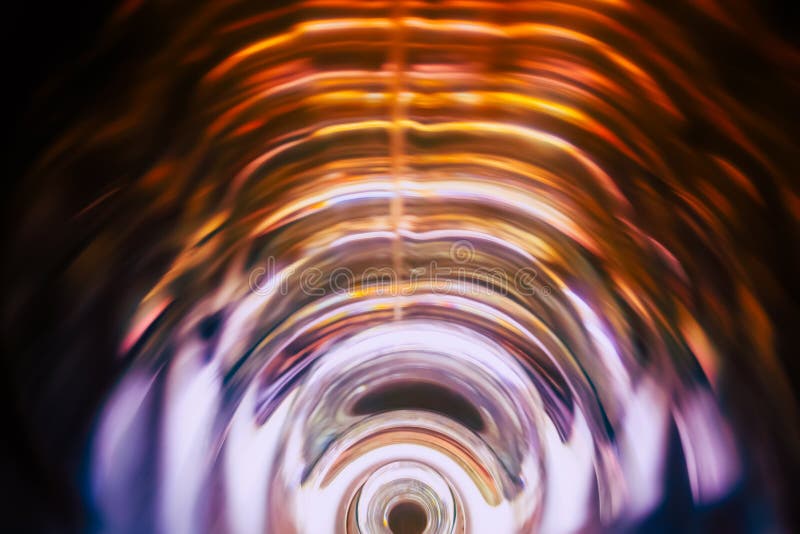 Sound Waves in the Dark in Full Color Stock Photo - Image of background ...