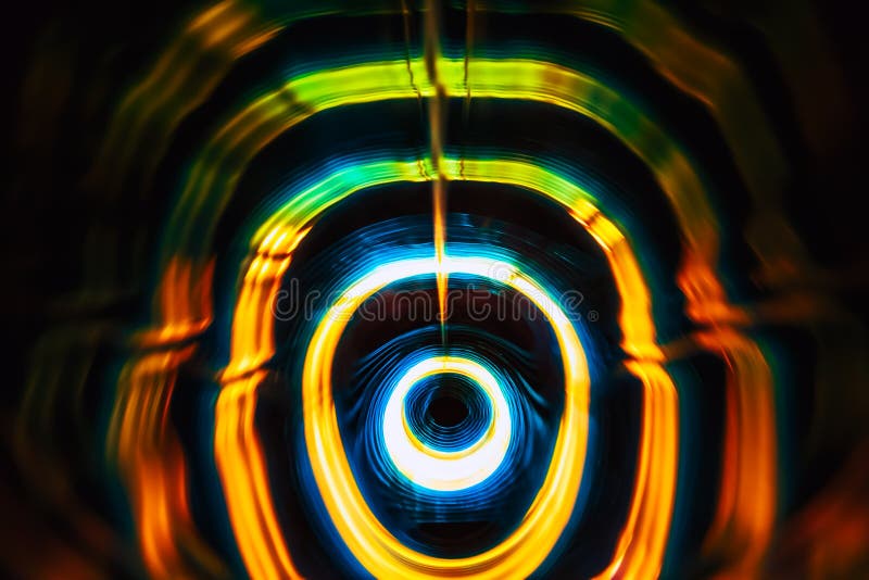 Sound Waves in the Dark in Full Color Stock Photo - Image of light ...
