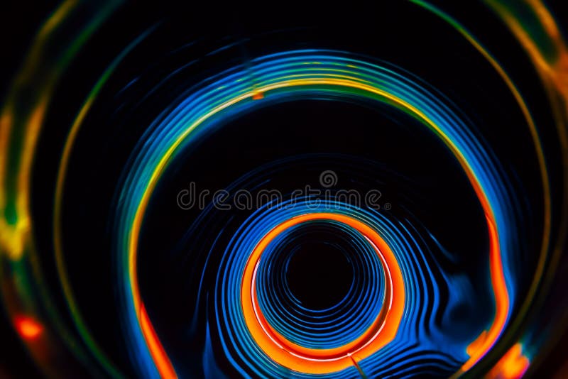 Sound Waves in the Dark in Full Color Stock Image - Image of abstract ...