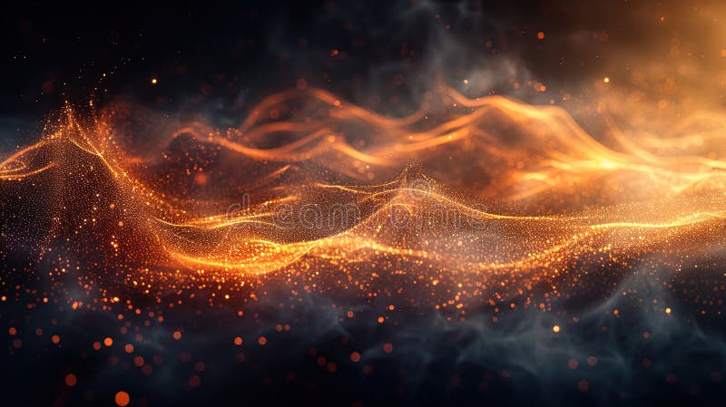 Sound Waves Depicted As Waves of Shimmering Dust Rolling Across a Dark ...