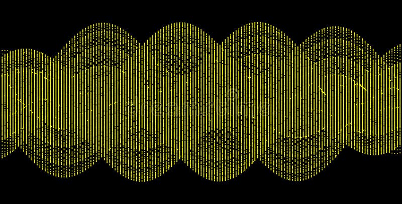 Sound Waves. Dynamic Effect. Vector Illustration with Particle. 3D Grid ...