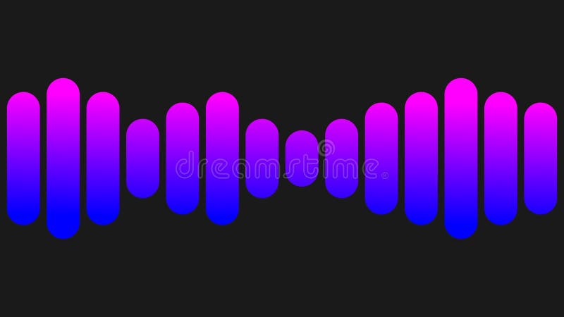 Sound Waves. Sound Frequency. Sound Wave in Shades of Purple and Blue ...