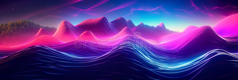 Sound Waves, with Lines and Circles Forming a Dynamic and Abstract ...