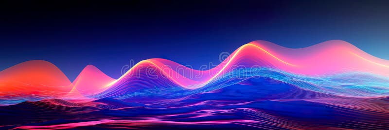 Sound Waves, with Lines and Circles Forming a Dynamic and Abstract ...