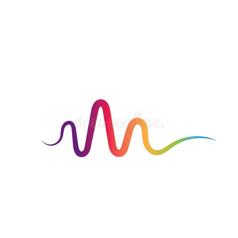 Sound Waves Logo Line Vector Stock Vector - Illustration of melody ...