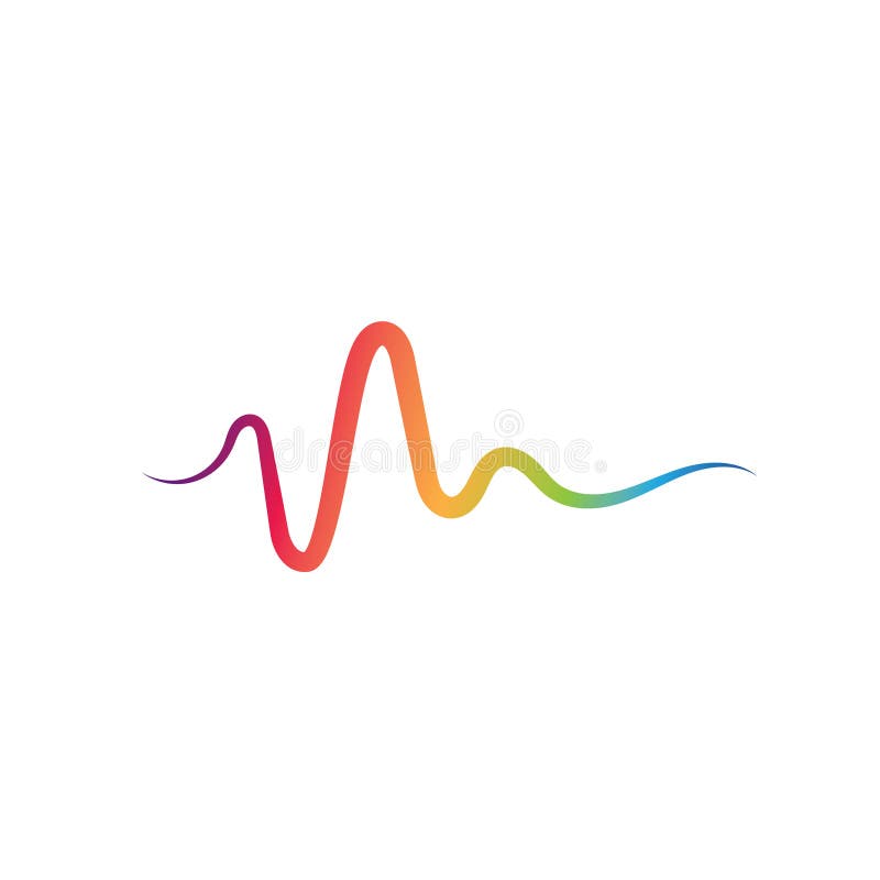 Sound Waves Logo Line Vector Stock Vector - Illustration of form ...