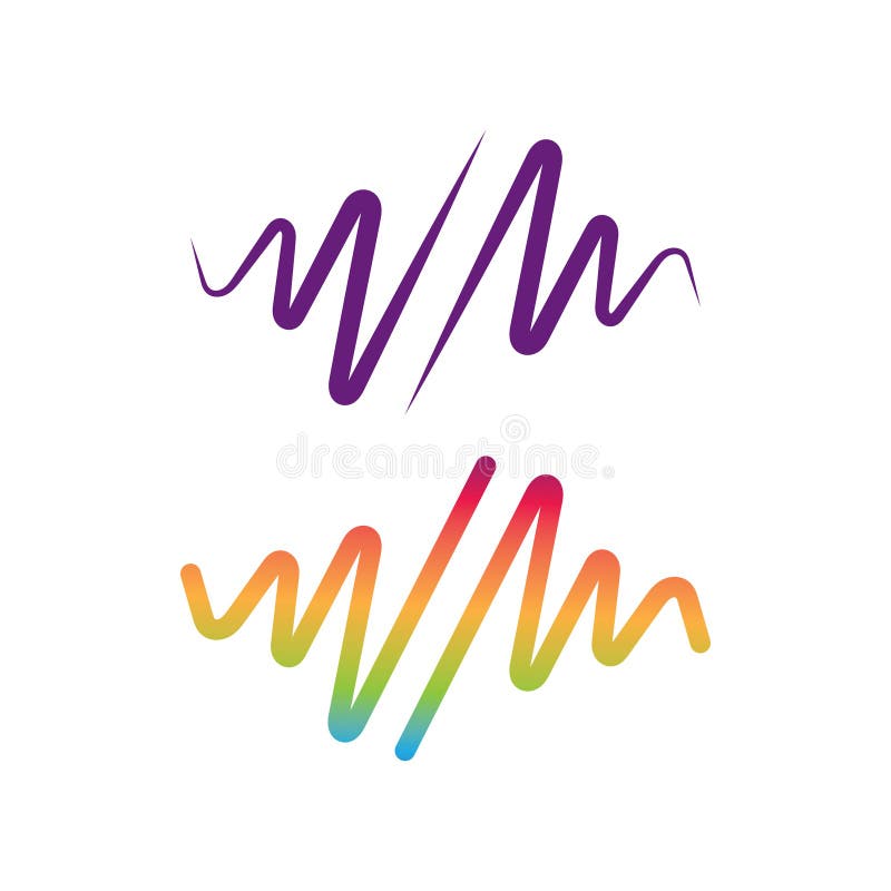 Sound Waves Logo Line Vector Stock Vector - Illustration of listen ...
