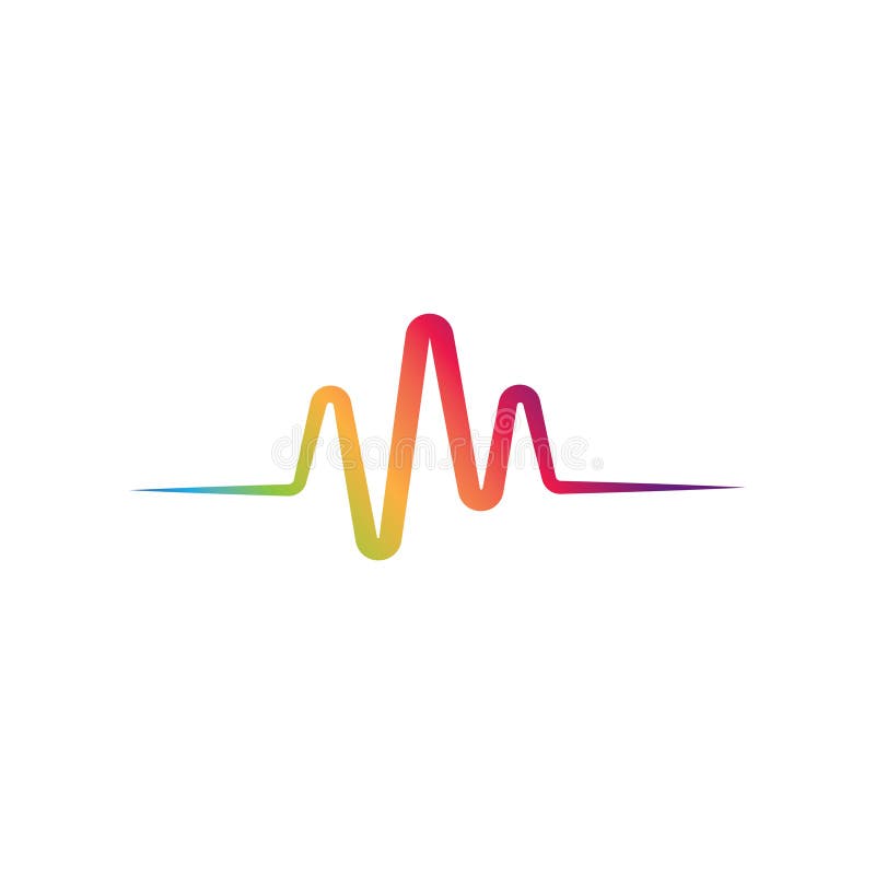 Sound Waves Logo Line Vector Stock Vector - Illustration of record ...