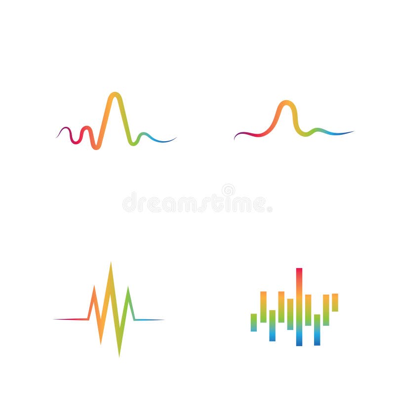 Sound Waves Logo Line Vector Stock Vector - Illustration of melody ...