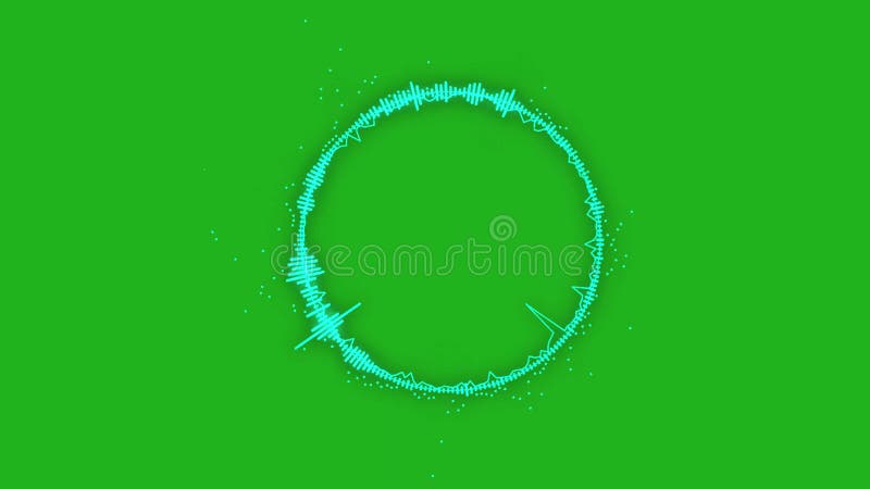 Sound Waves Motion Graphics with Green Screen Background Stock Video ...