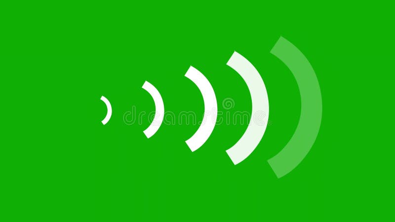 Sound Waves Motion Graphics with Green Screen Background Stock Video ...