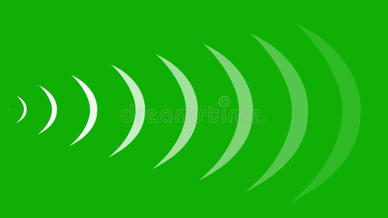 Sound Waves Motion Graphics with Green Screen Background Stock Video ...