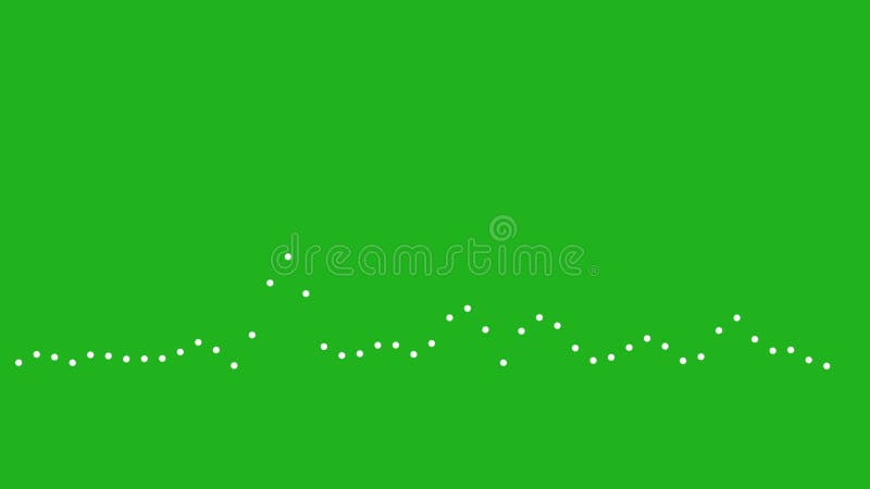 Sound Waves Motion Graphics with Green Screen Background Stock Video ...