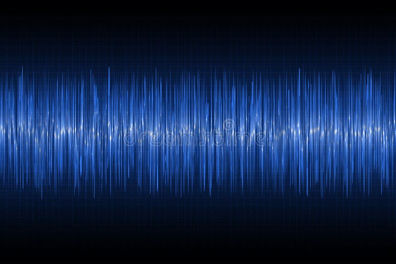 Blue Sound Wave Background