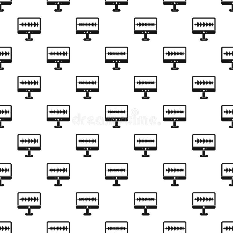 Sound waves pattern vector stock vector. Illustration of glow - 90946500