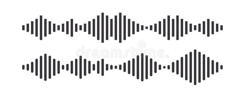 Sound Waves, Track Waveform Symbol, Audio Rhythm, Digital Equalizer ...