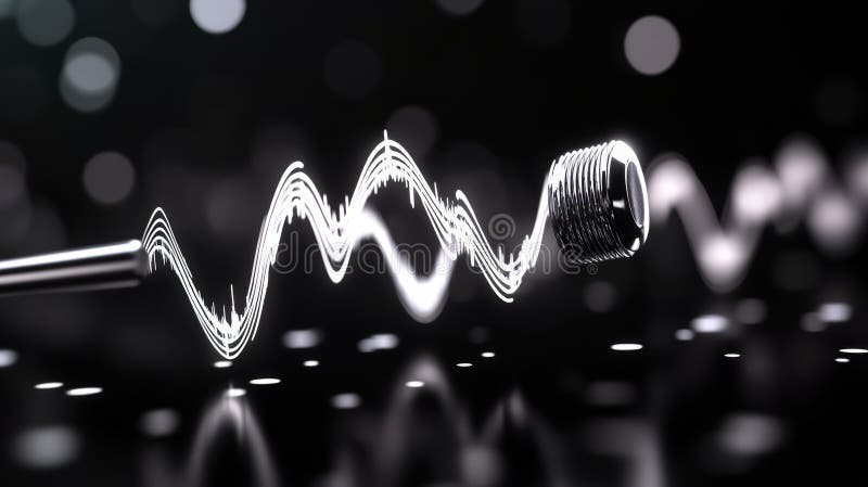 Sound Waves Travel through a Metal Coil Creating Visual Patterns in a ...