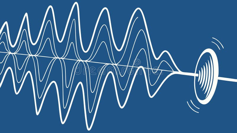Sound Waves Vector, Audio Motion in Vector Art Illustration Vector ...