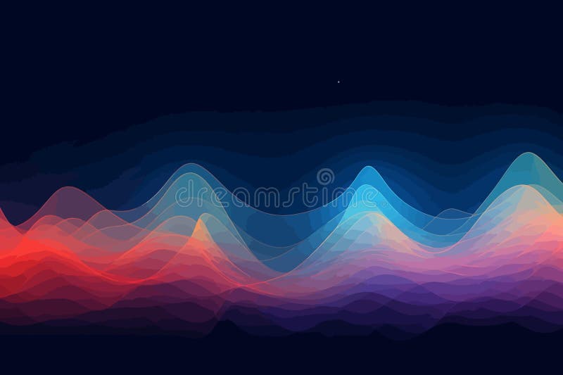 Sound Waves Vector Flat Minimalistic Isolated Vector Style Illustration ...